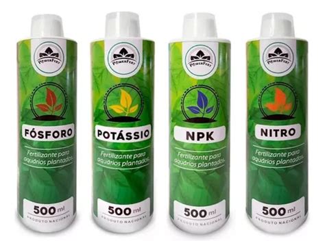 Powerfert Aquário Plantado Fósforo Potássio Npk Nitro 500ml
