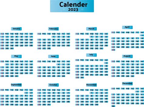 Calendario 2023 Png Calandrar Calendario23 Calendario Png Y Vector