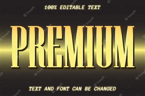 Premium Vector Premium Editable Text Effect Modern Style