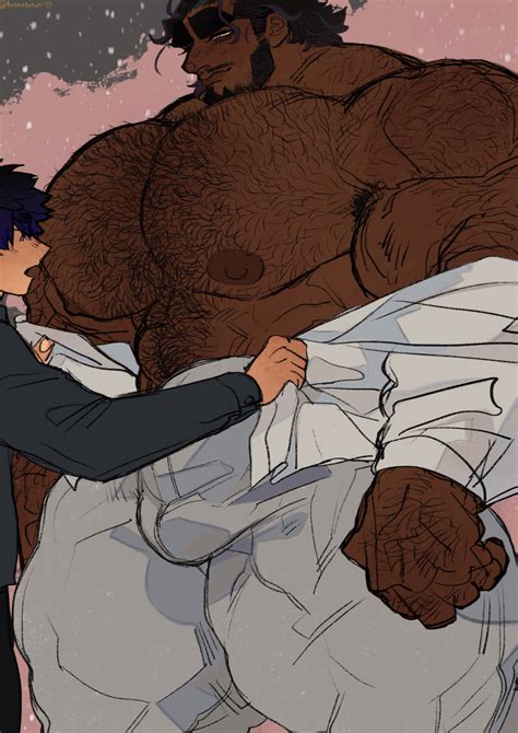 Rule 34 Balls Bara Big Balls Big Muscles Big Penis Blush Body Hair