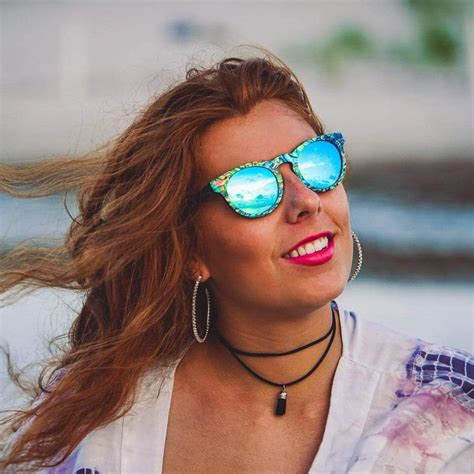Mermaid Abalone Seashell Sunglasses Ice Blue