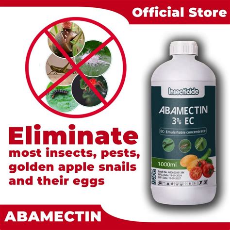 Abamectin 3ec Insecticide Kills All Types Of Pests Golden Apple Snails Slugs Insects
