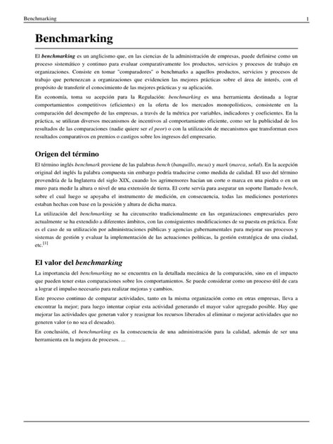 bench marking pdf benchmarking business