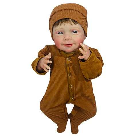 Boneco Bebe Reborn Corpo De Tecido João 48cm Malki Presentes Que