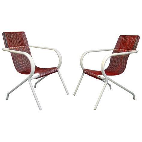 Claude Adrien Pair Of Metal Armchairs Edition Meubles Artistiques Modernes Metal Armchair