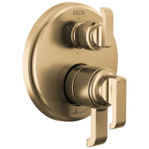 Delta Tetra Lumicoat Champagne Bronze 394 In Bathtubshower Diverter