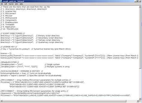 Parameters