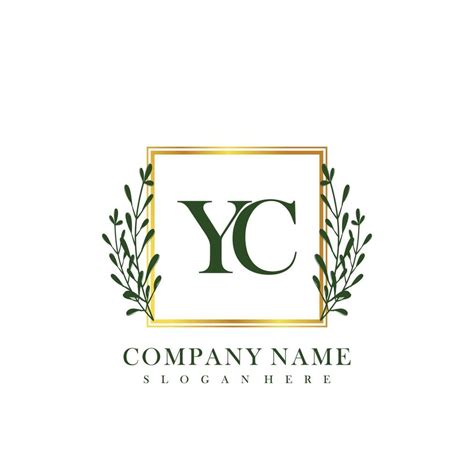 Yc Initial Beauty Floral Logo Template 23955736 Vector Art At Vecteezy