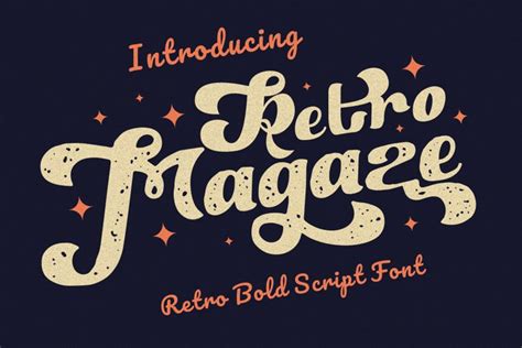 Retro Magaze Retro Bold Script Font
