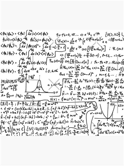Quantum Physics Formulas Explaining The Schrödingers Equation By