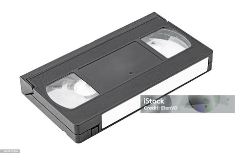Videocassette For Video Recorder Isolated On White Background With