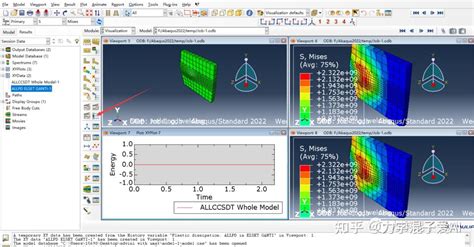 Abaqus实用技巧:后处理云图动画多窗口同步显示 知乎 Abaqus实用技巧:后处理云图动画多窗口同步显示 知乎