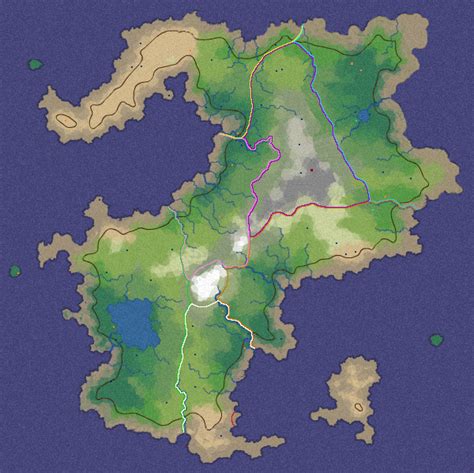 City Map Without Water