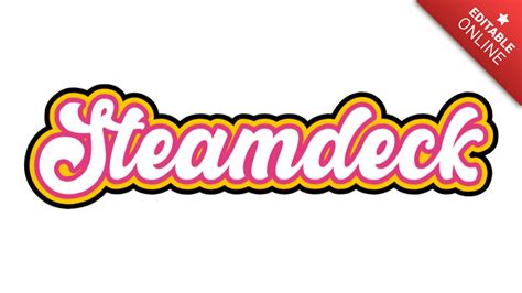 Steamdeck Strokes Text Effect Generator