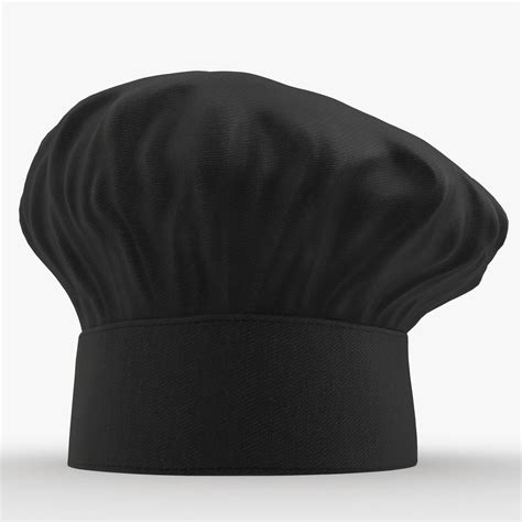 요리사 모자 05 블랙 3d 모델 29 Max Fbx Obj 3ds Free3d
