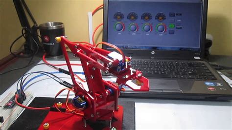 BRAZO ROBOTICO ARDUINO Y LABVIEW YouTube
