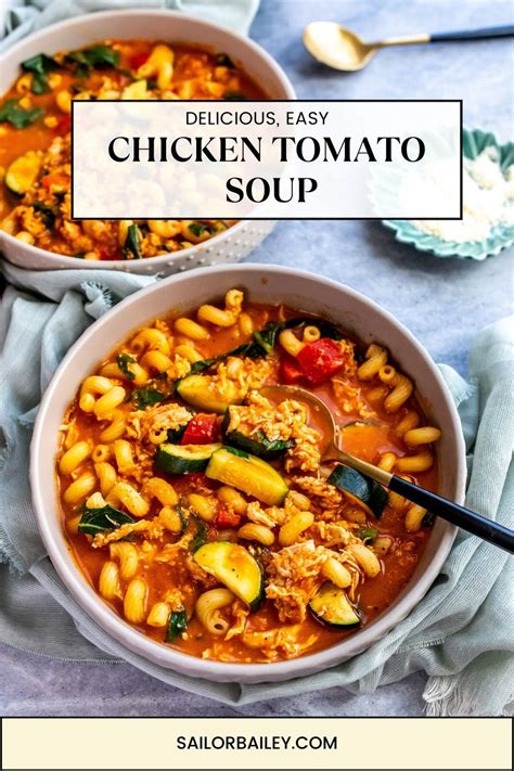 Chicken Tomato Soup Sailor Bailey