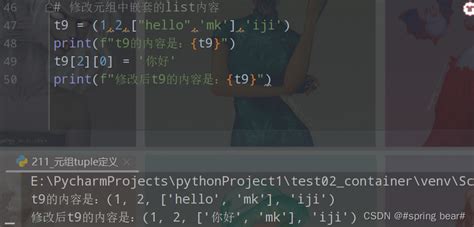 Python数据容器元组tuple Csdn博客