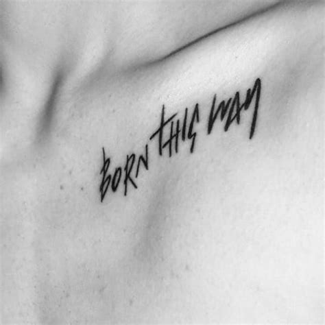 Born This Way Tattoo Wrist