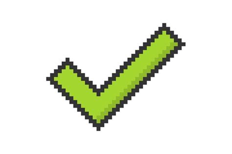 4 905 Imagens Fotos Stock Objetos 3D E Vetores De Check Mark Pixel