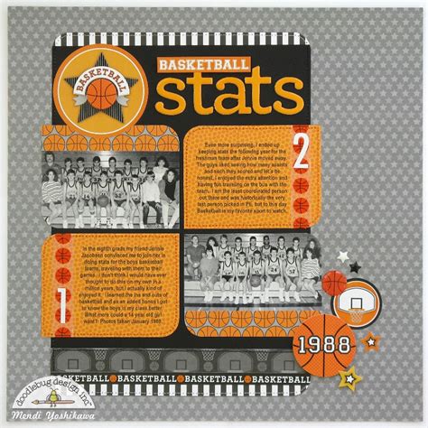 Doodlebug Design Inc Blog Slam Dunk Collection Basketball Stats Layout By Mendi