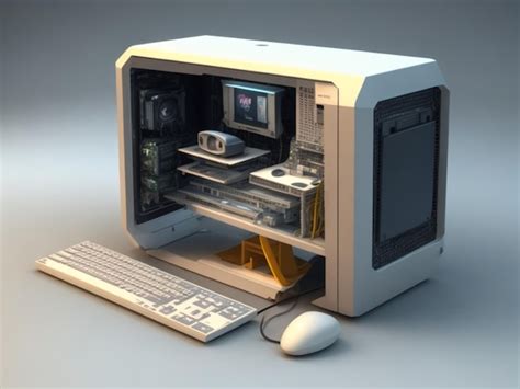 Premium Ai Image Psd Three Dimensional Image Of Computer