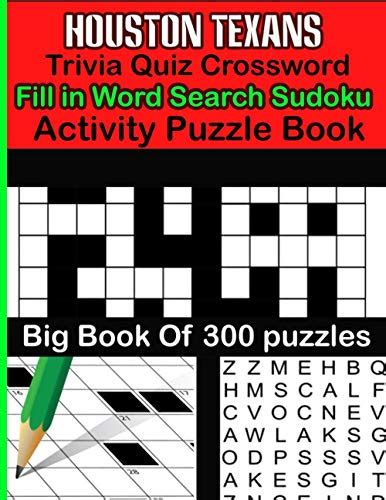 Houston Texans Trivia Quiz Crossword Fill In Word Search Sudoku