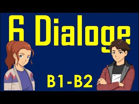 Sechs lange Dialoge B1 B2 Deutsch lernen durch Hören YouTube