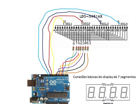 Arduino By Myself Trabalhando Com Displays De 7 Segmentos