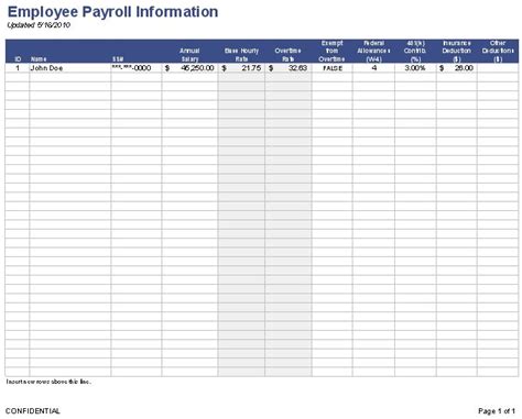 Efficient Employee Payroll Tracking