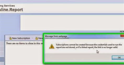 Microsoft Dynamics Products Tips And News Ssrs Subscriptions Cannot
