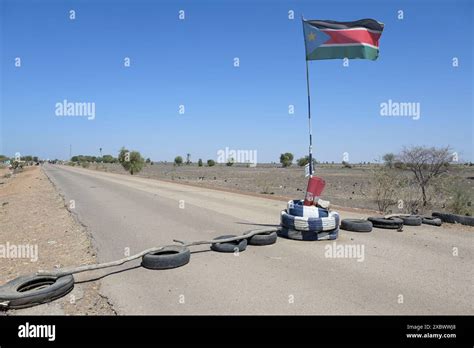 South Sudan Upper Nile State Border Station Joda Near Renk Crossing