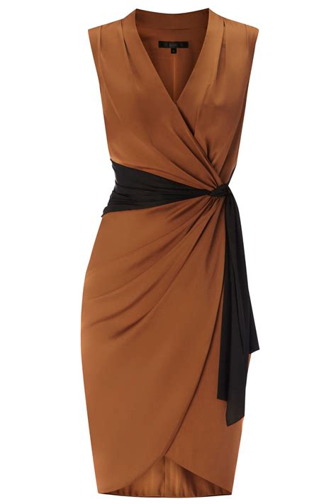 Lyst Coast Lavinia Dress In Brown