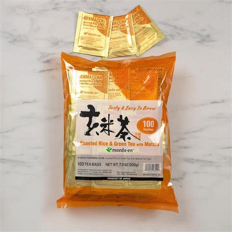 Maeda En Genmai Cha Con Arroz Tostado Matcha Y Verde 200 Bolsas De Té