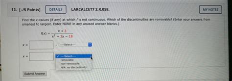 Solved 13 15 Points Details Larcalcet7 2r058 My Notes