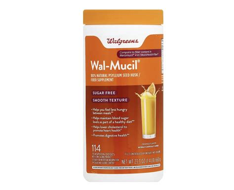 Walgreens Wal Mucil Psyllium Seed Husk Fiber Supplement Powder 482 Oz Buy Now With Express