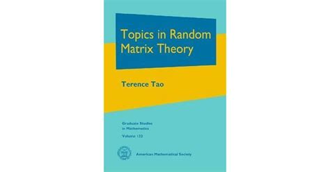 topics in random matrix theory by terence tao