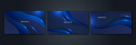 텍스트에 대 한 빈 공간을 가진 블루 추상적인 배경 벡터 프리미엄 벡터