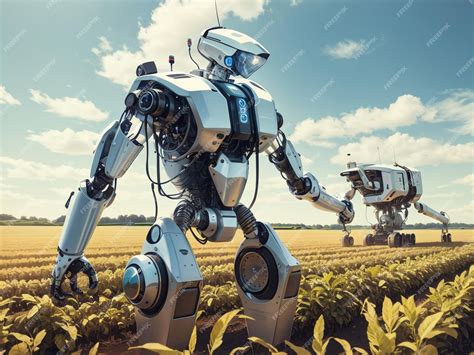 Premium Photo Farming The Future Smart Robotic Farmers Revolutionize