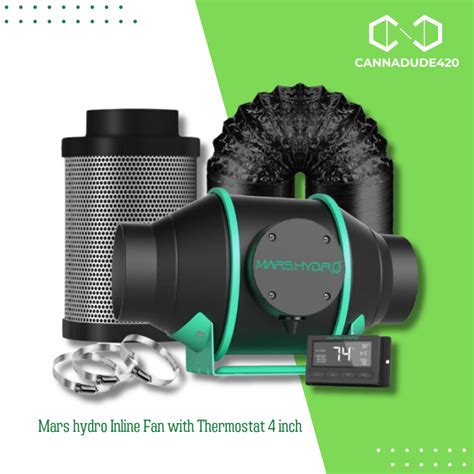 [ส่งฟรี] Mars Hydro Inline Fan With Thermostat Controller พัดลมดูดอากาศ