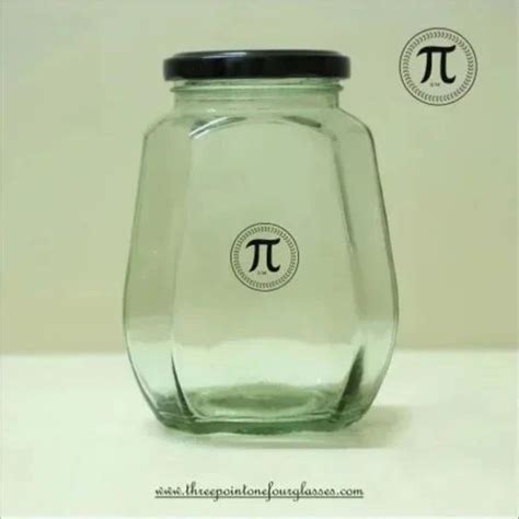 750ml Octagonal Glass Jar For Food Storage At ₹ 13piece In Firozabad
