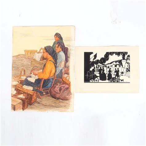 Lot Jane Messick Indiana 1908 1986 Two Works Basket Sellers