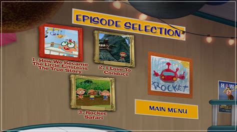 Little Einsteins Team Up For Adventure 2006 Dvd Menus