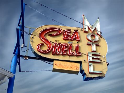 Sea Shell Motel Vintage Neon Sign Wildwood New Jersey Etsy