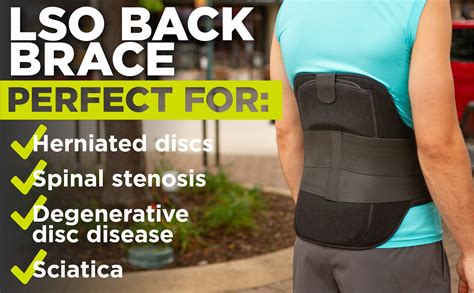 Back Brace For Slipped Or Herniated Disc Lumbar Spine Support Belt