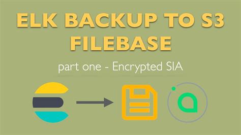 elasticsearch backup and restore to s3 sia using docker swarm with