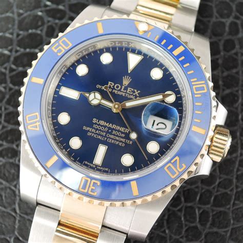 ロレックス Rolex サブマリーナ コンビ 116613lb 青サブ ランダム Ssx18kyg 保証書有 Cd5576 トケナビ
