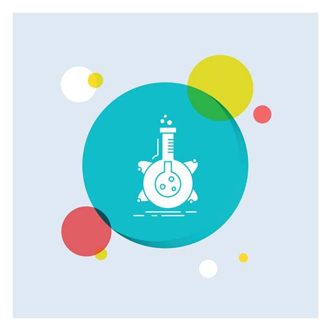 Research Laboratory Flask Tube Development White Glyph Icon