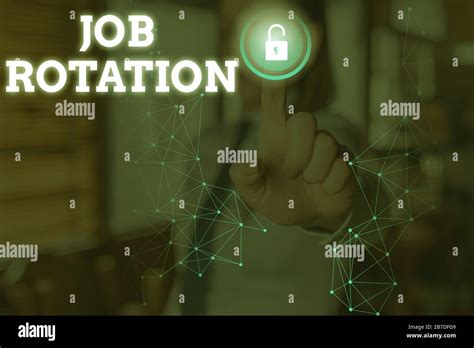 Conceptual Hand Writing Showing Job Rotation Concept Meaning The Practice Of Moving Employees
