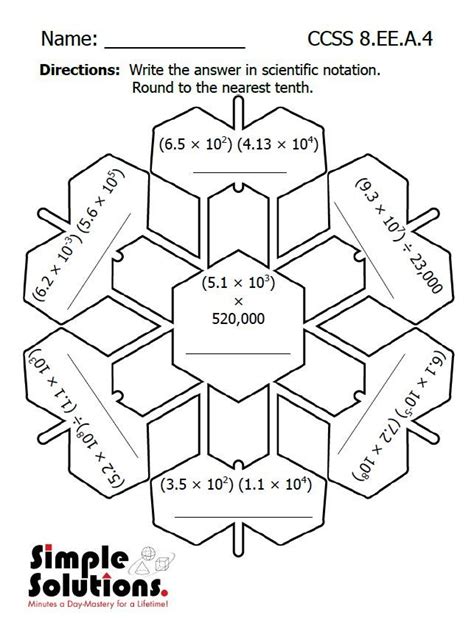 8th Grade Math Puzzles Worksheets